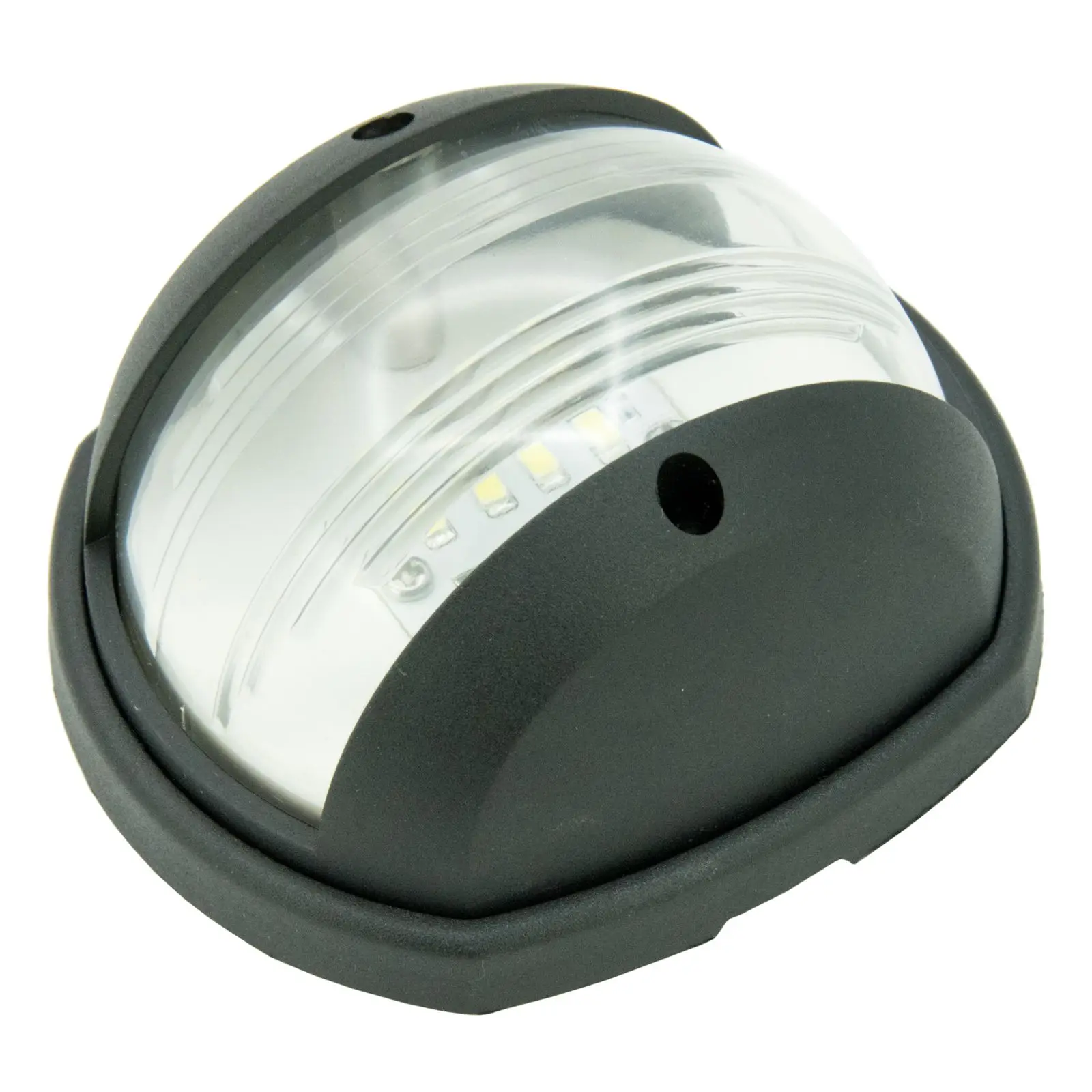 Marine Boat Masthead Light LED Navigation Light Clear Lens 12V Black ...