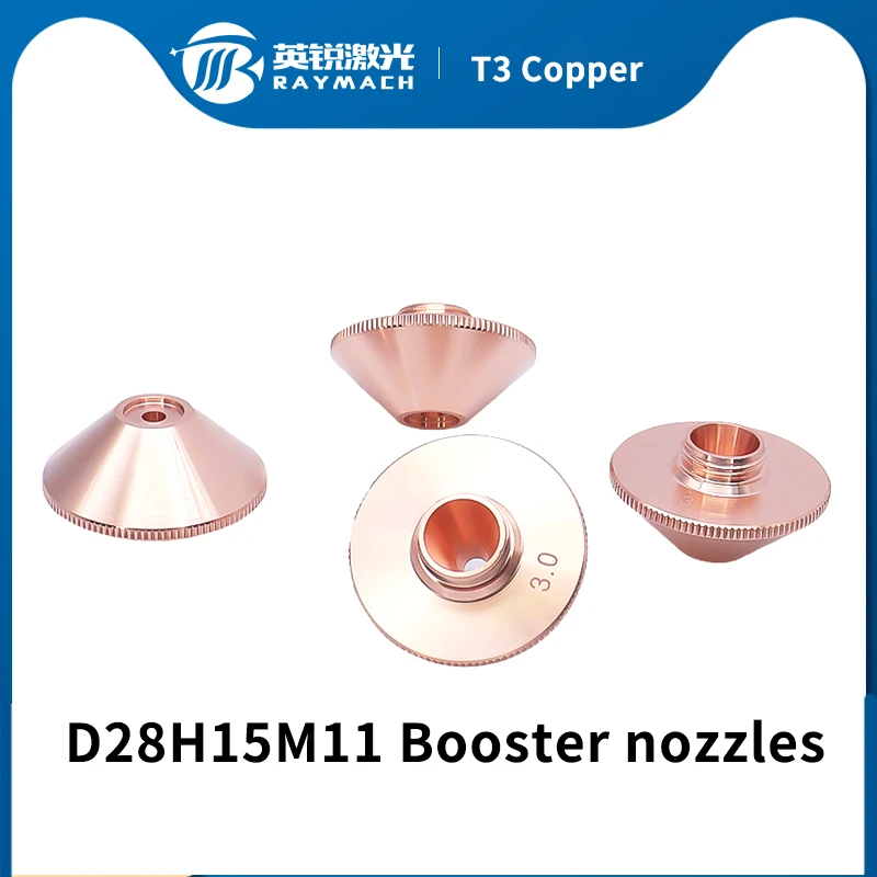 Booster Laser Nozzles T3 Red Copper Fiber Consumable Parts Single Layer ...