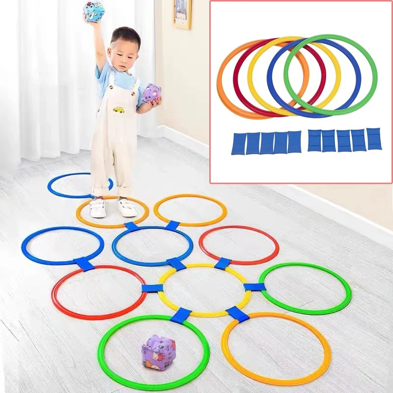 10Pcs-Set-Lattice-Jump-Ring-Set-Outdoor-Kid-Funny-Physical-Training ...