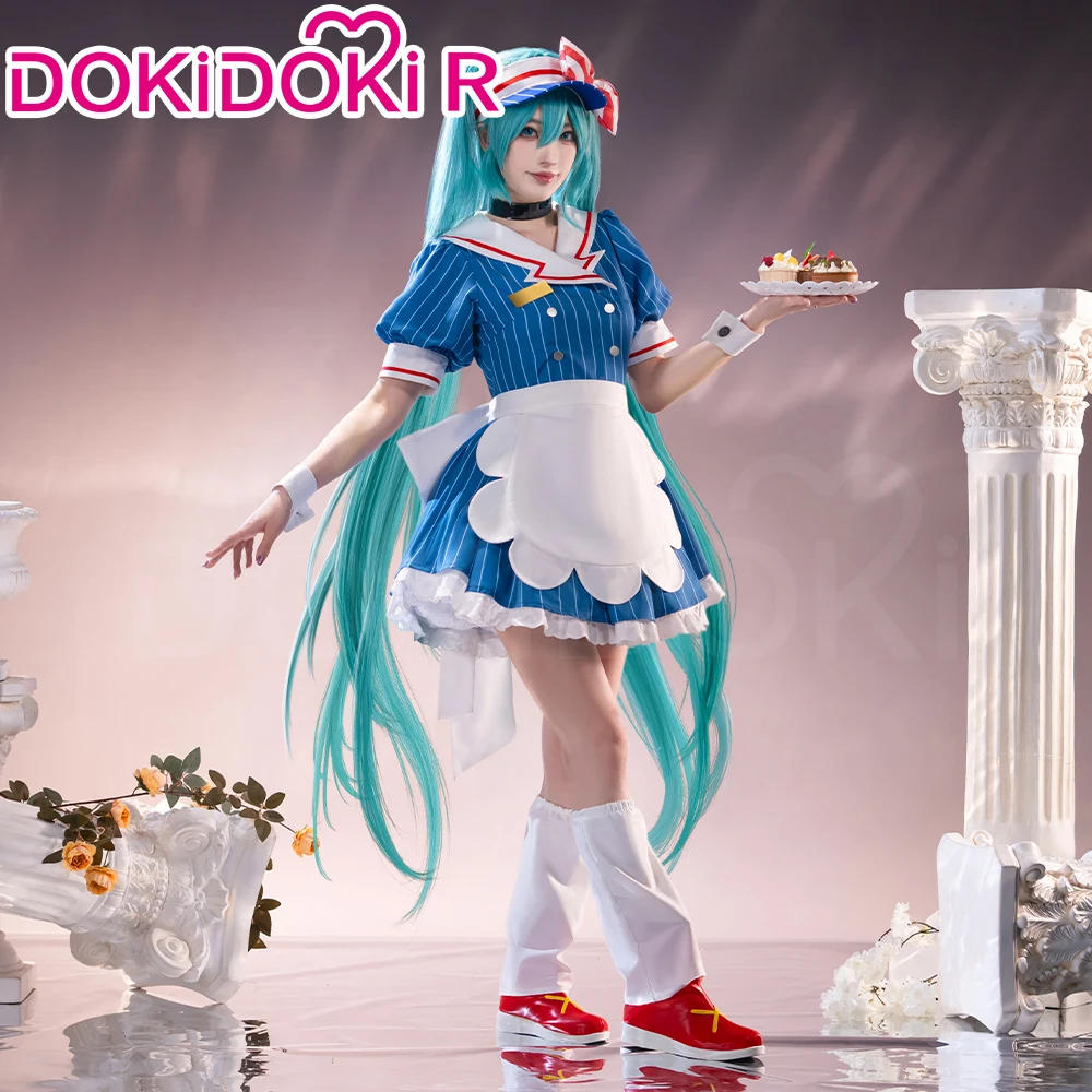 Mikuu Cosplay Costume【S-3XL】DokiDoki-R Women Cute Blue Dress Mikku ...