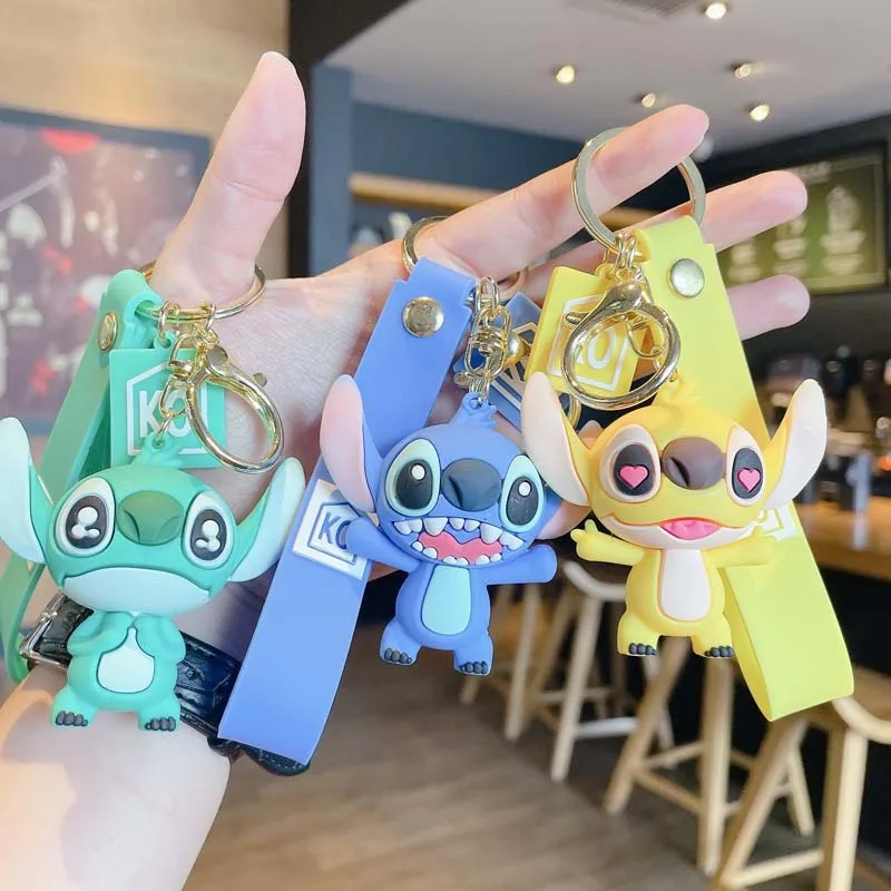 Lilo Stitch Keyrings | Pvc Mobile Phone Bag | Pvc Keychain Holder | Pvc ...