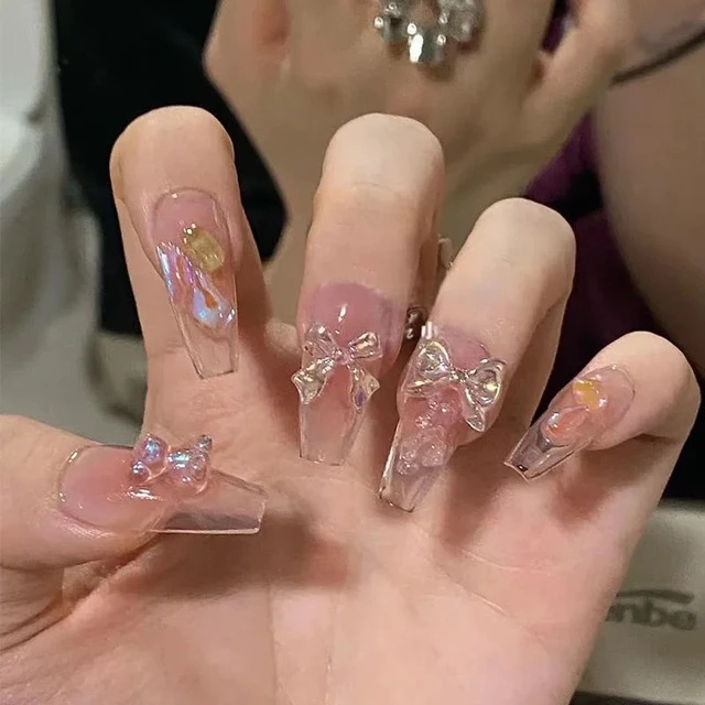 Glass Acrylic Nails