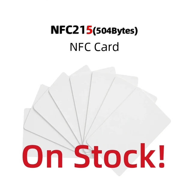 50/100PCS 13.56Mhz Plastic Nfc Business Card NTAG® 215 RFID Card for ...
