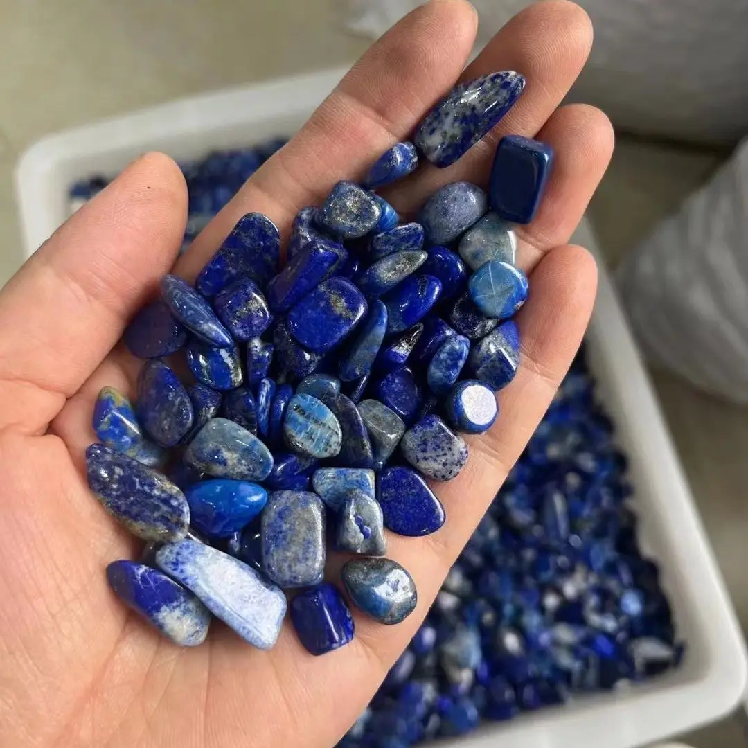 500g Wholesale Natural Blue Lapis Lazuli Quartz Crystal Polished Gravel ...