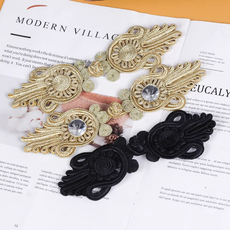 1Pair Handmade Chinese Knot Button Frog Closure Ribbon Fastener ...
