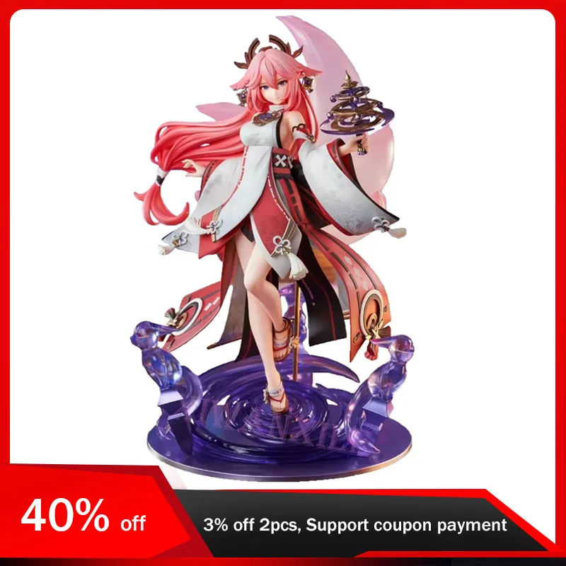 24cm Genshin Impact Game Peripheral Yae Miko Figure Sexy Girl Action 4032