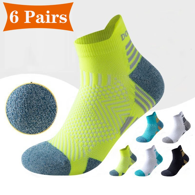 6-Pairs-Marathon-Running-Sock-Men-Women-Professional-Sport-Ankle-Socks ...
