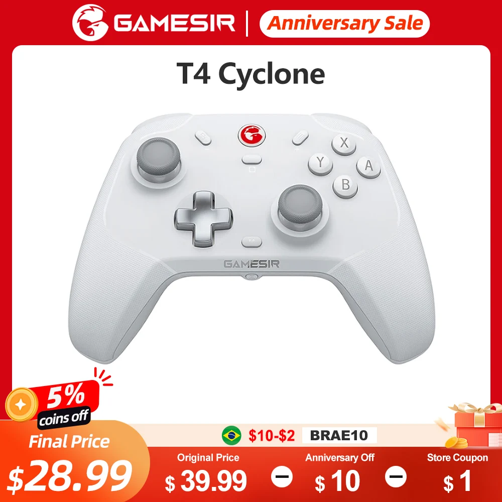 GameSir T4 Cyclone Wireless Switch Controller Bluetooth Gamepad with ...