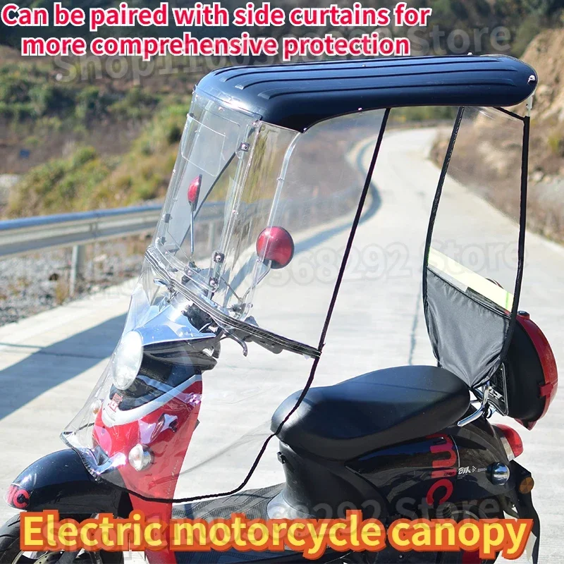 Ve-culo-el-trico-Canopy-Transparente-Seguran-a-Motocicleta-p-ra-brisa ...