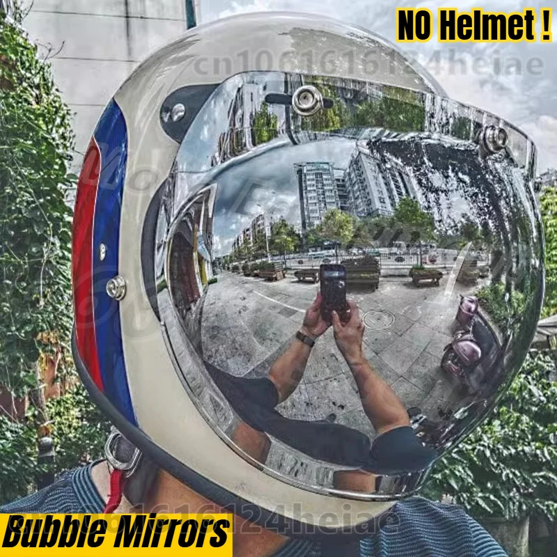 Motorcycle Helmet Lenses Bubble Mirrors Half Vintage Helmet Flight ...