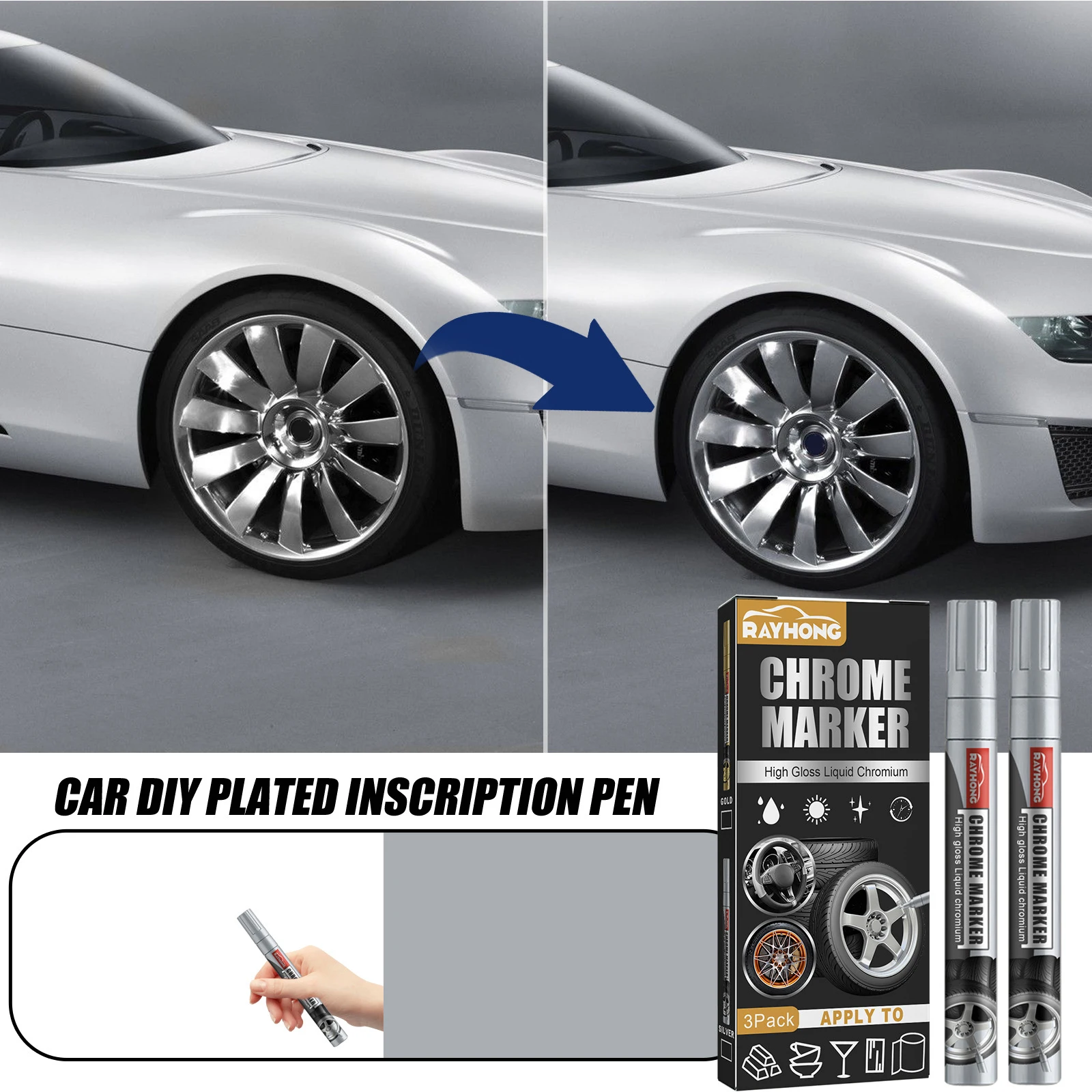 Liquid Silver Car Paint