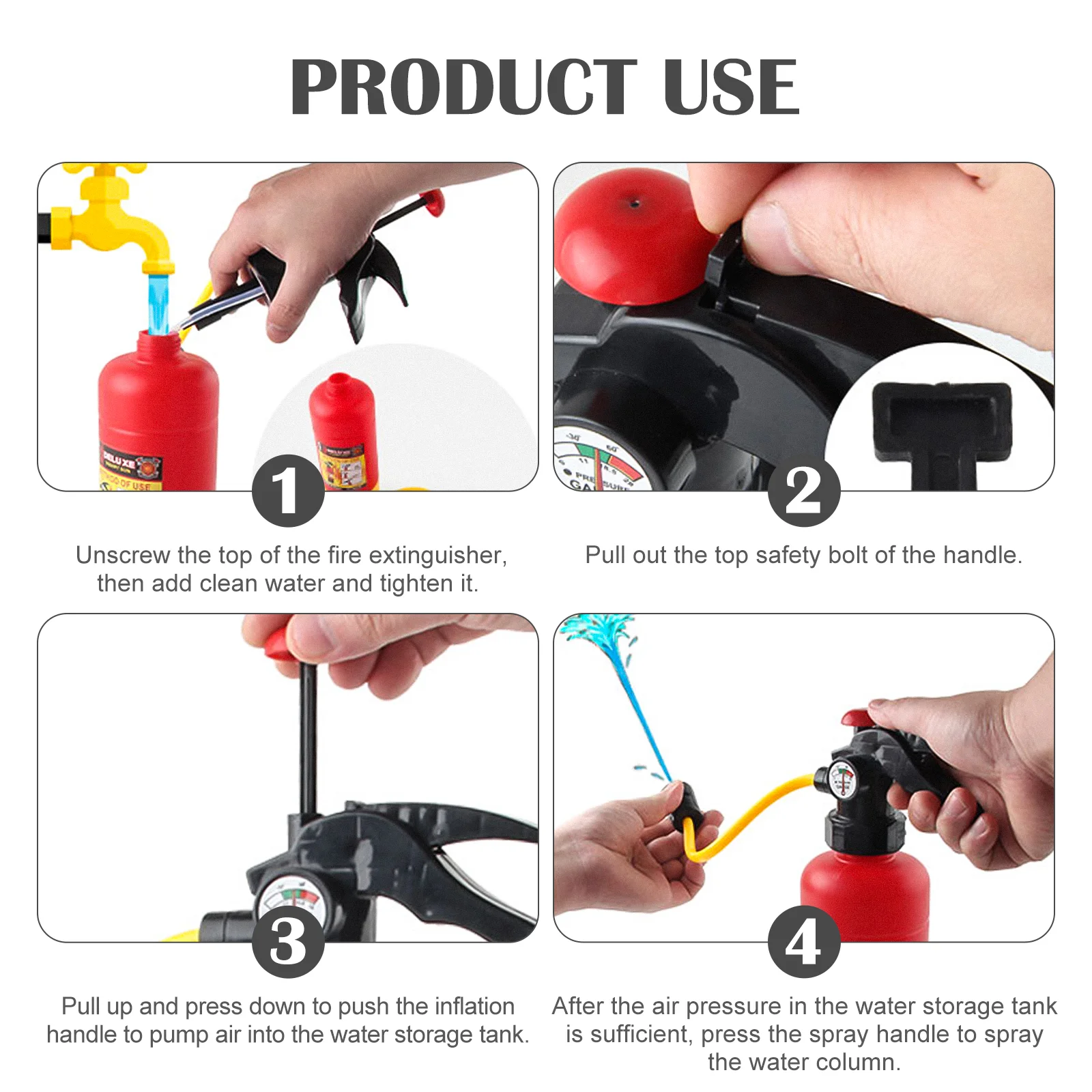 fire extinguisher water funny soaker water shooter kids swimming beach ...