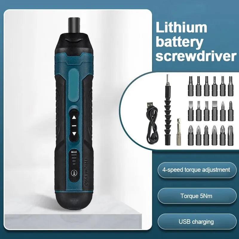 Mini-Cordless-Electric-Screwdriver-Rechargeable-1300mah-Adjustment ...