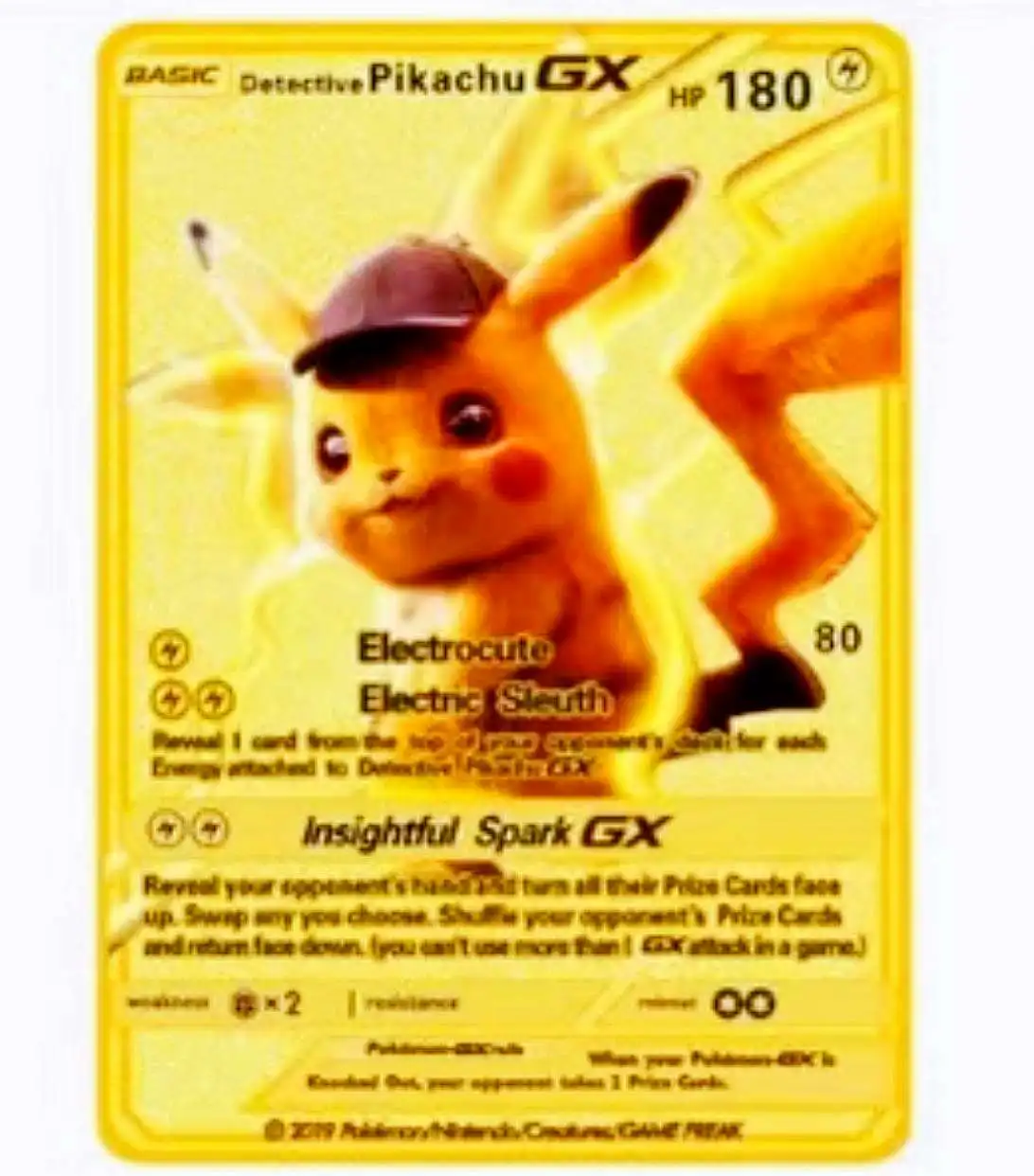 Metal Pokémon Letters Card Pikachu Vmax Charizard Lugia Vstar Mew Anime ...