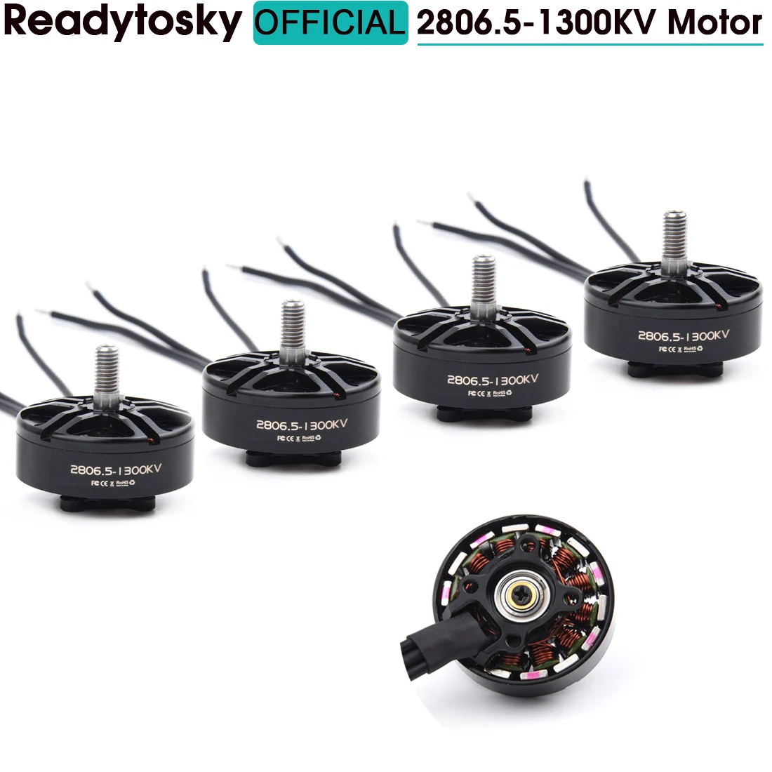 Readytosky 2806.5 2807 1300KV Brushless Motor 3-6S w/ Motor Cap for APEX Mark4 Mark5 XL5 7 / 8 ...