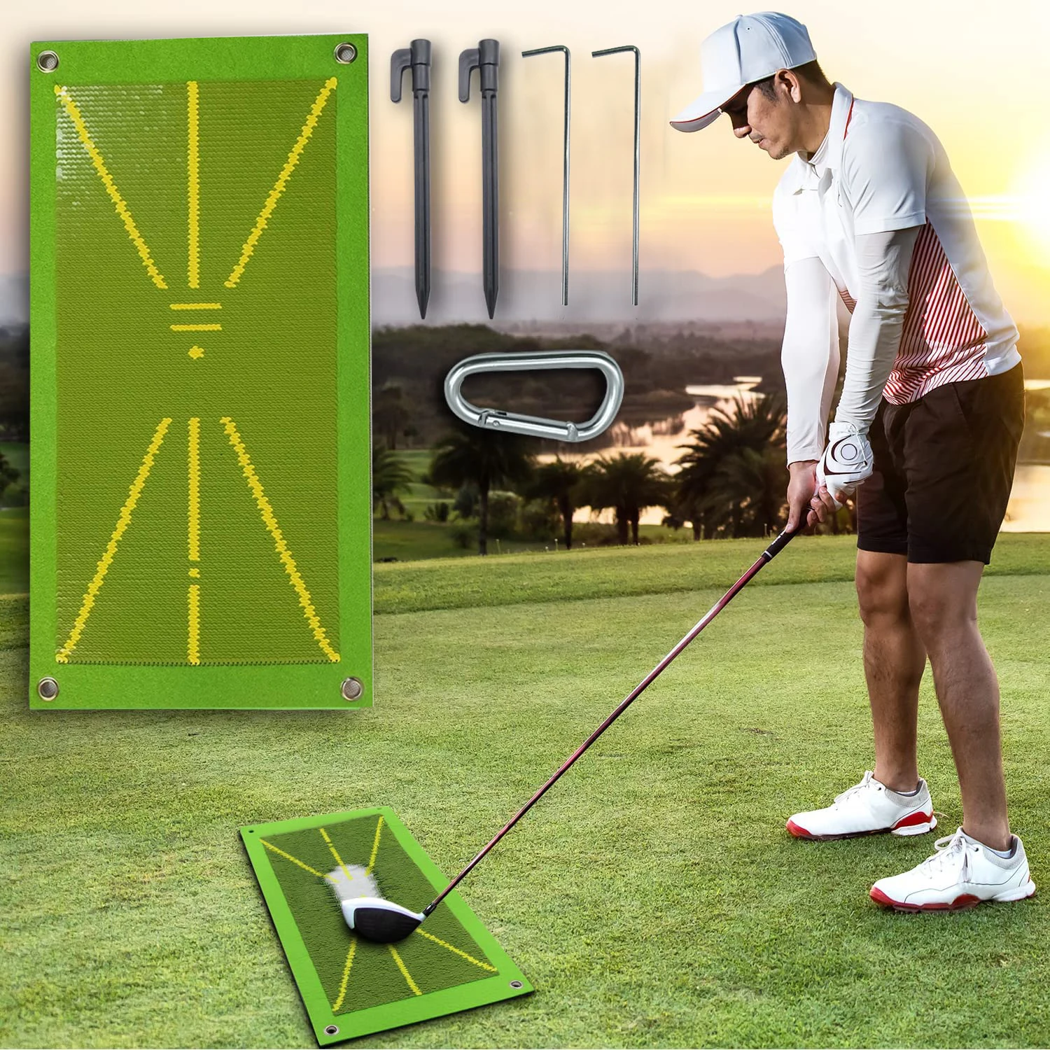 Golf Training Mat For Swing Detection Batting Ball Trace Detection Mat ...