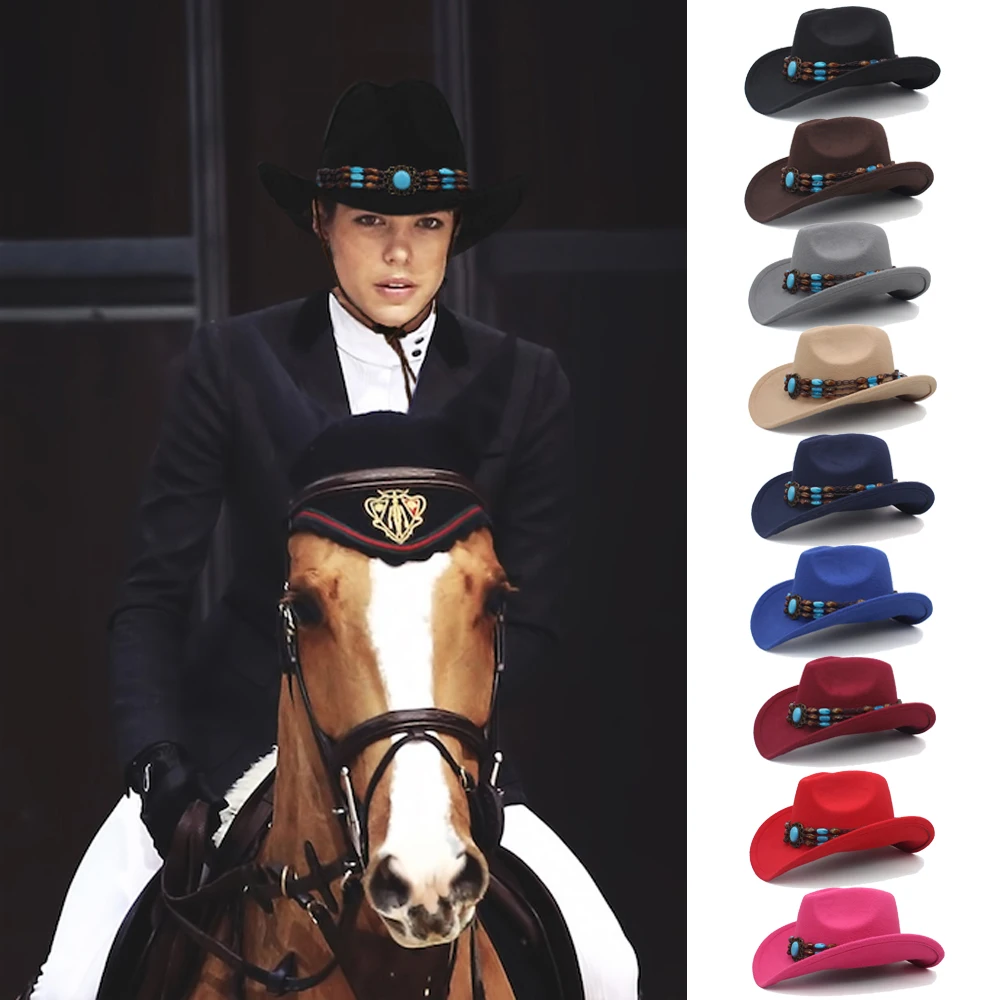 3-Sizes-Parent-child-Men-Women-Kids-Western-Cowboy-Hats-Wide-Brim ...