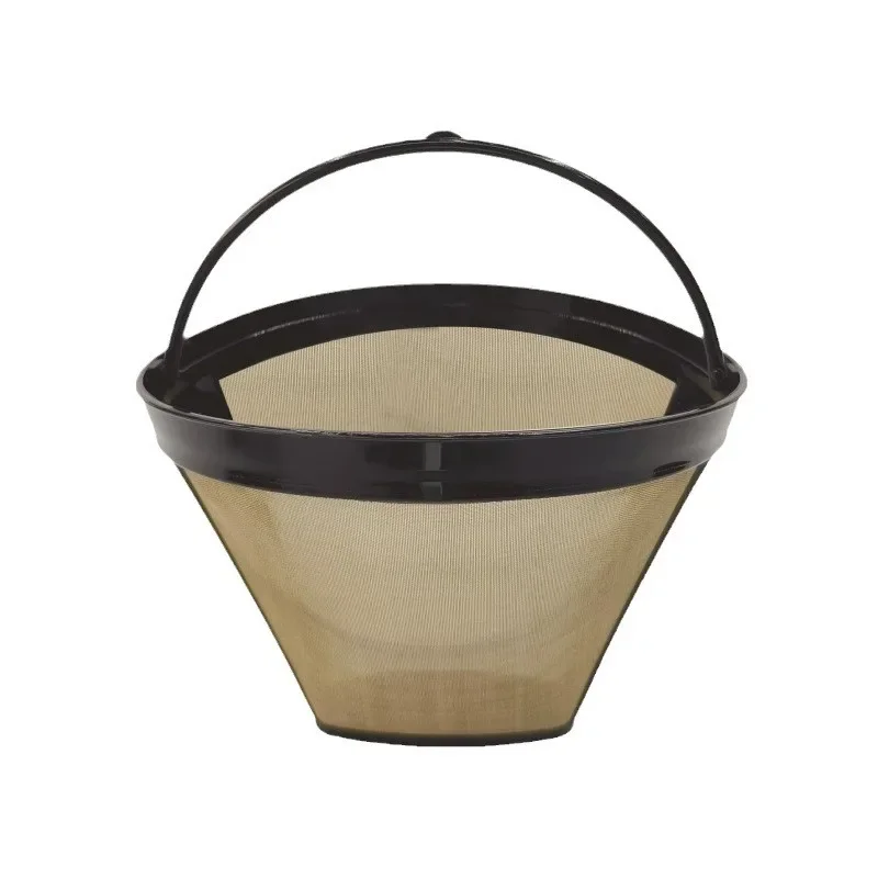 1-5pcs Cone Shape Coffee Filter Mesh Basket Stainless Steel Refillable ...