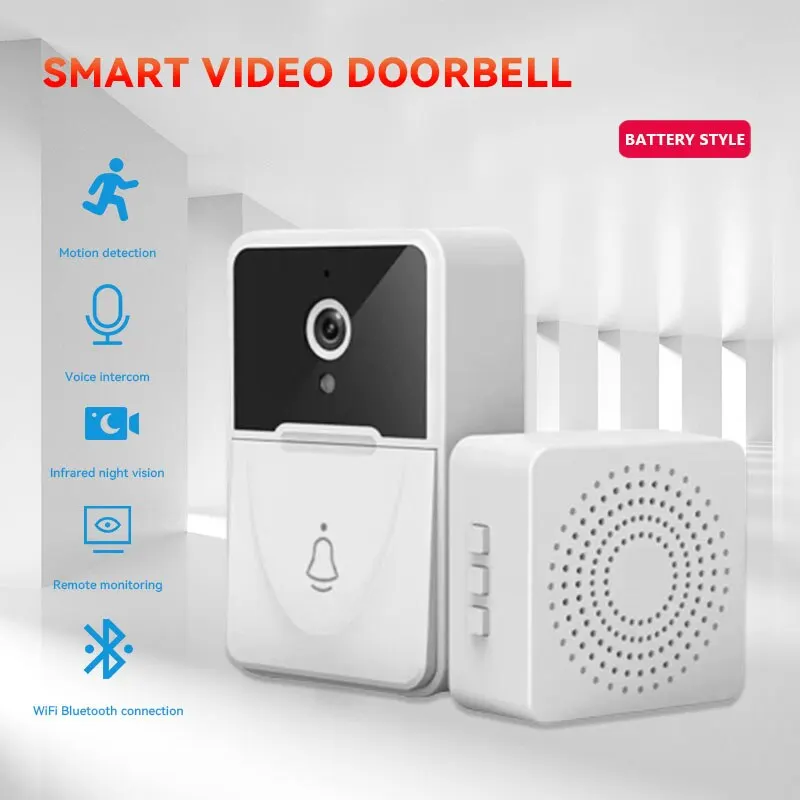 X3 Wireless Doorbell Wifi Outdoor Hd Camera Security By Bell Night ...