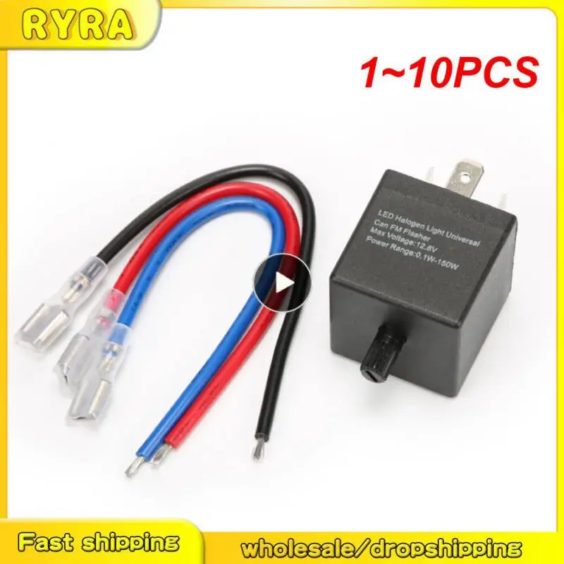 1-10PCS-Universal-Adjustable-Frequency-Flashers-Car-Motorcycle-LED-High ...