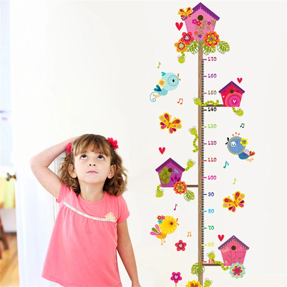 Cartoon-Height-Measure-Wall-Sticker-Kids-Height-Sticker-Child-Growth ...