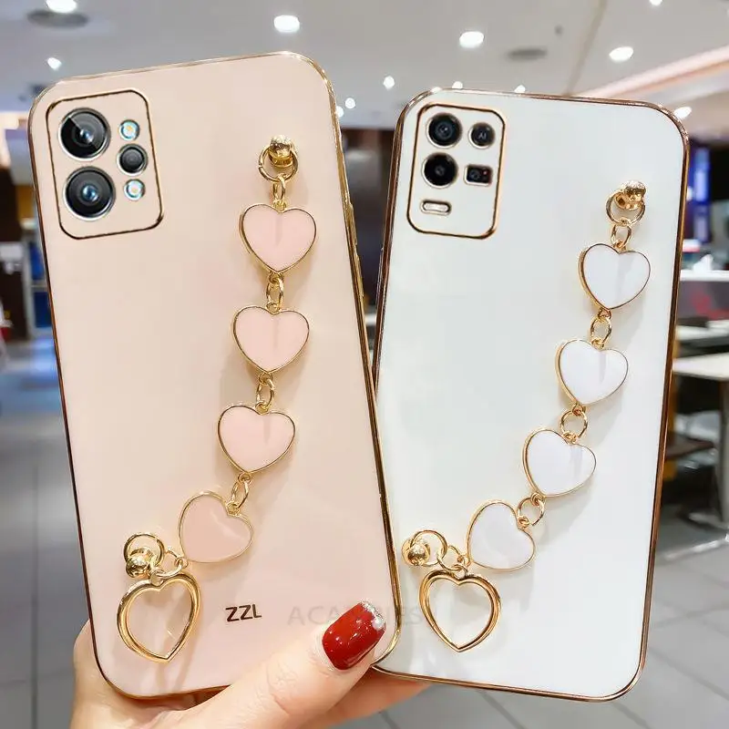 Luxury-Fashion-Plating-Love-Heart-Bracelet-Chain-Case-On-For-Oppo ...