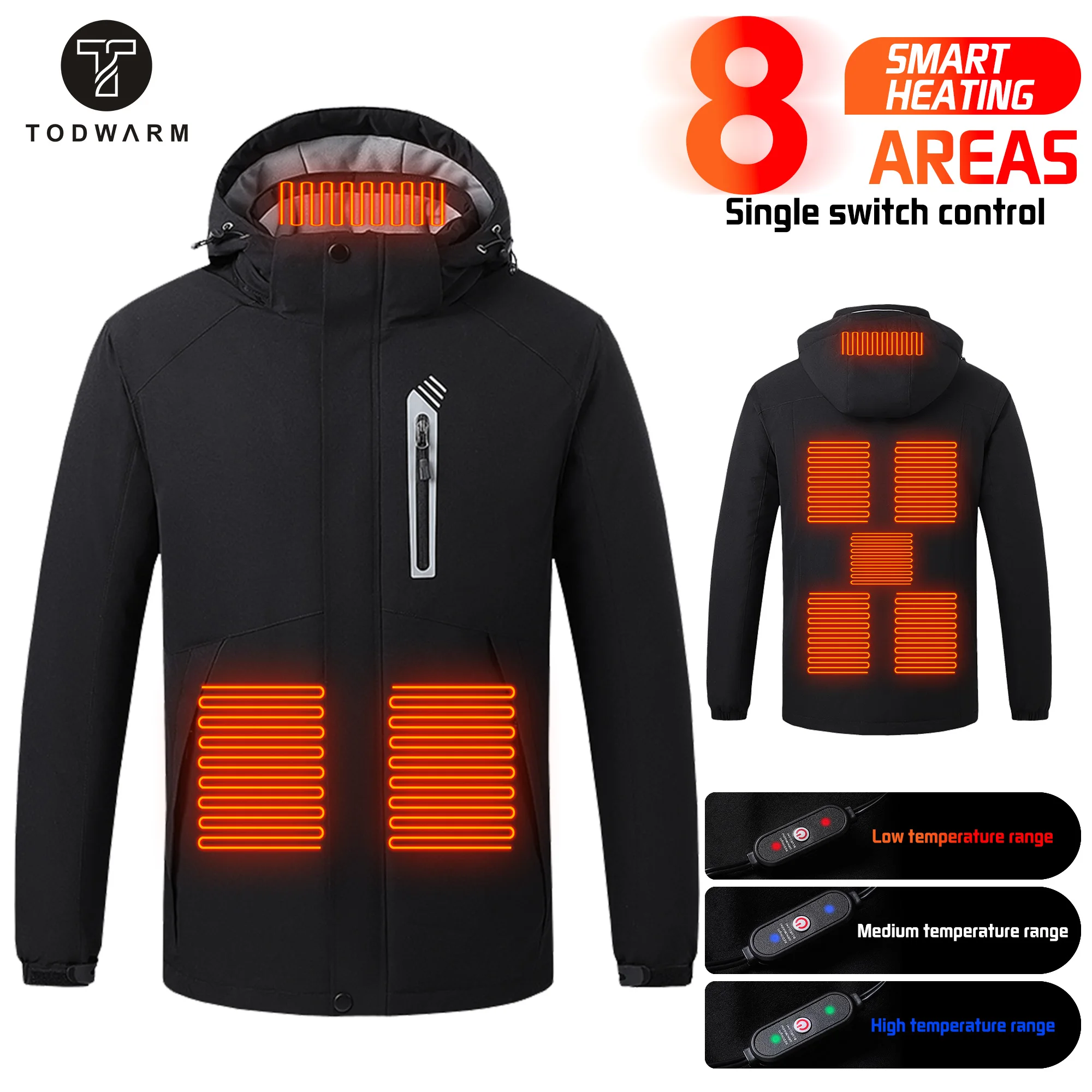 TODWARM-Heat-jacket-Cold-proof-Motorcycle-Heating-Jacket-Men-Winter ...