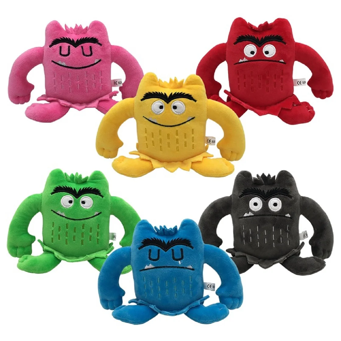 piezas/set 6 colores Kawaii The Color Monster muñeco de peluche niños ...