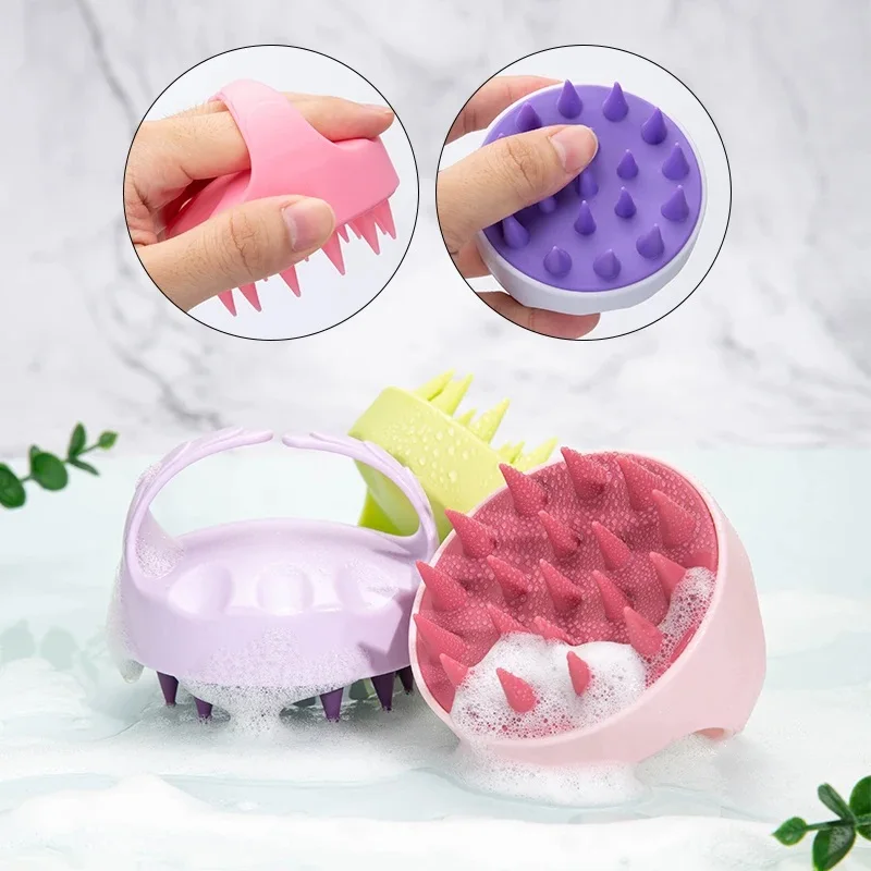 Silicone-Hair-Washing-Massager-Comb-Manual-Head-Scalp-Massage-Tool ...