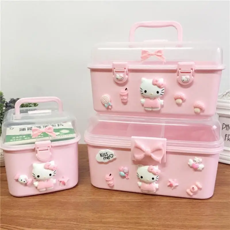 Kawaii-Sanrio-Hello-Kitty-Accessories-Storage-Box-Anime-Figure ...