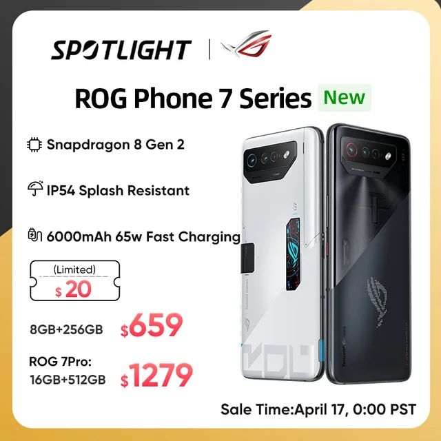 ASUS ROG Phone 7/7Pro Phone Snapdragon 8 Gen 2 6.78” 165Hz AMOLED ...
