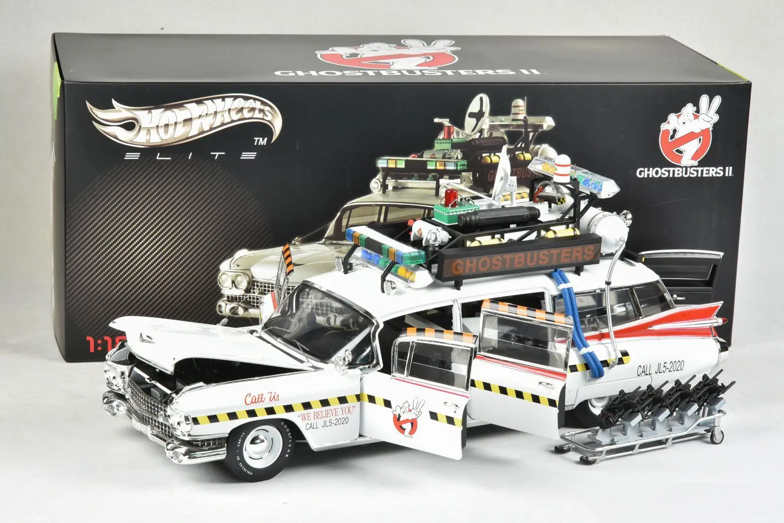 Modelo de cazafantasmas II ECTO, escala 1A 1:18, fundido a presión ...