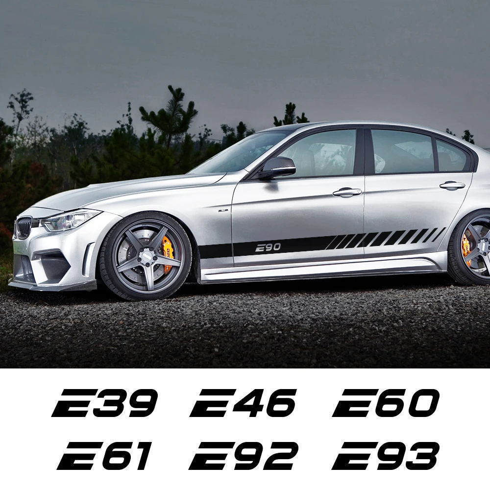 Car Side Door Sticker Body Vinyl Decal Decor Accessories For BMW E39 ...