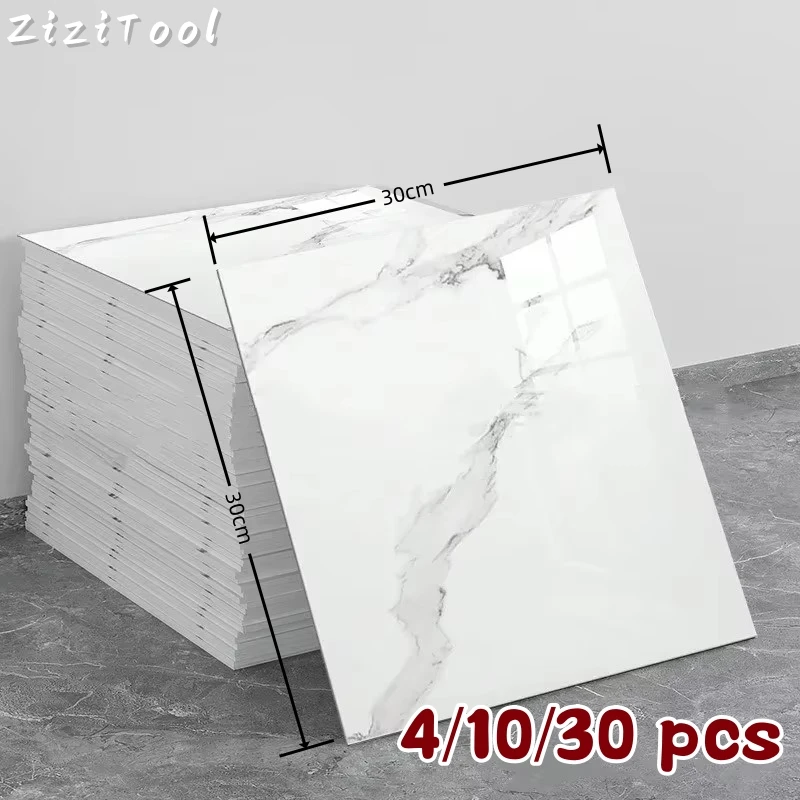Zizi 4/10/30 pcs Self-Adhesive Faux Living Room Wall Stickers Mitation ...