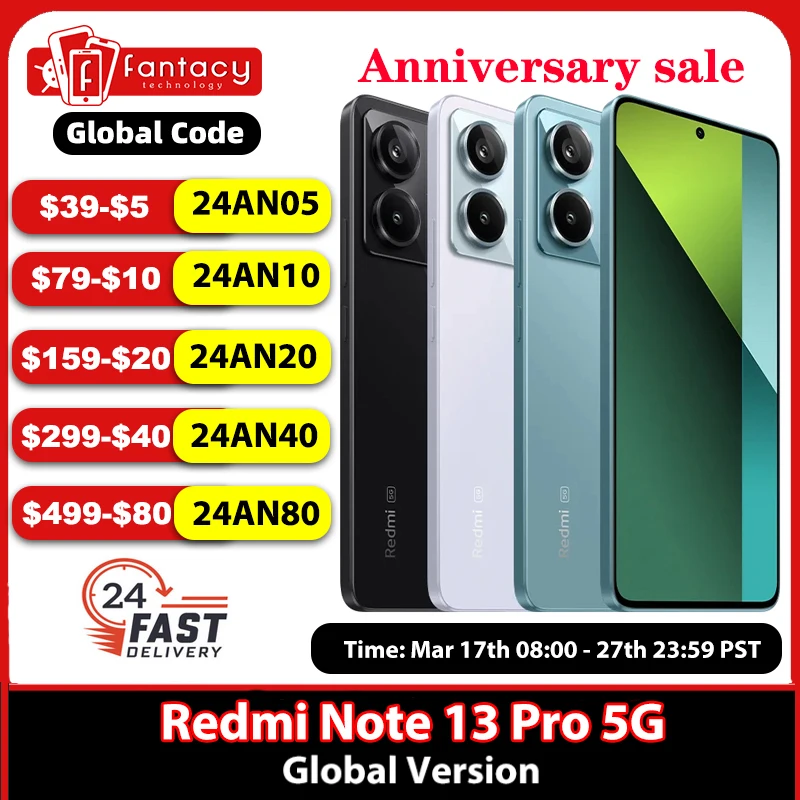 Global-Version-Xiaomi-Redmi-Note-13-Pro-5G-Snapdragon-7s-Gen-2-200MP ...