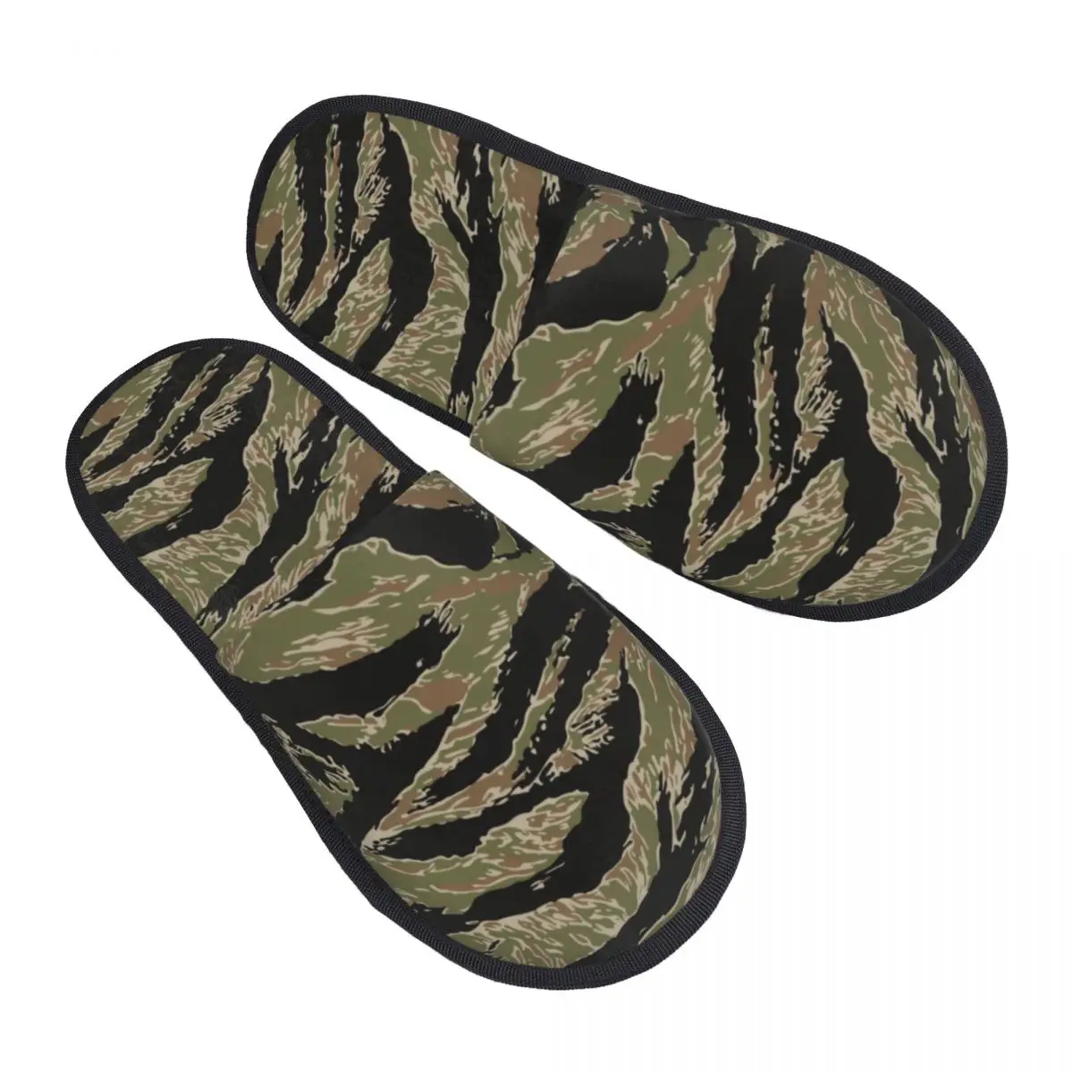 Custom-Tiger-Stripe-Camo-House-Slippers-Soft-Warm-Military-Tactical ...