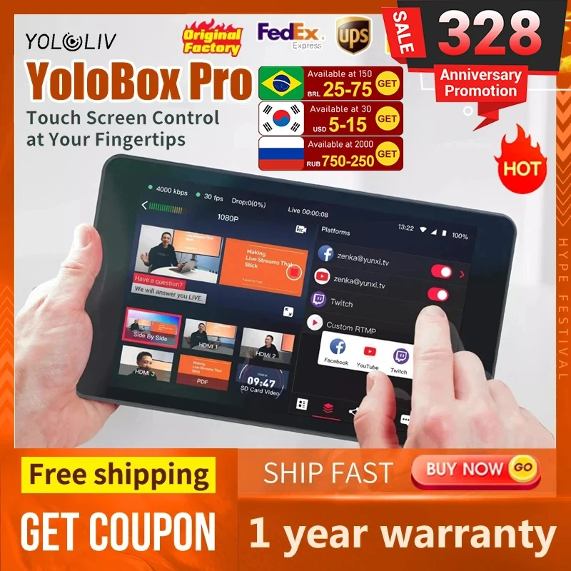 YOLOLOLIV-YoloBox-Pro-com-Cage-All-in-One-Multi-Cam-Live-Streaming-e ...