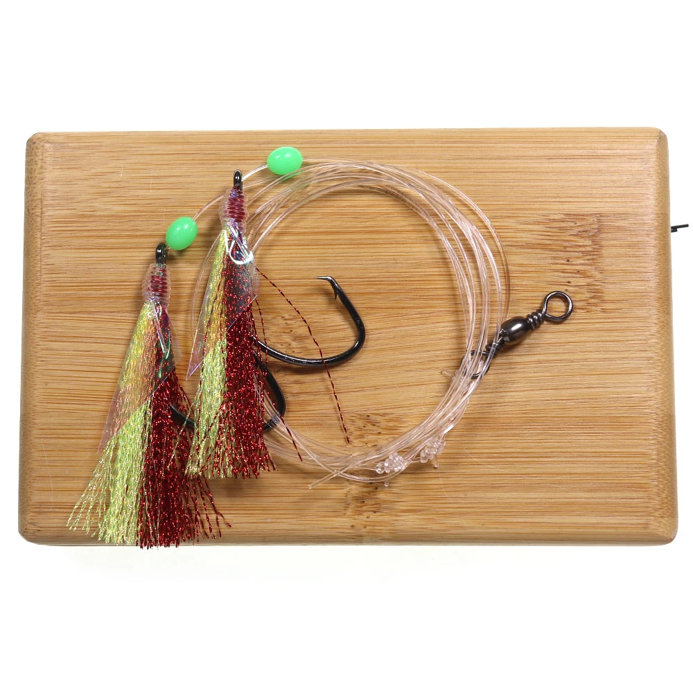 10 Bags Large Flash Sabikis Cod Catcher Fishing Rig With Lumo Bead ...