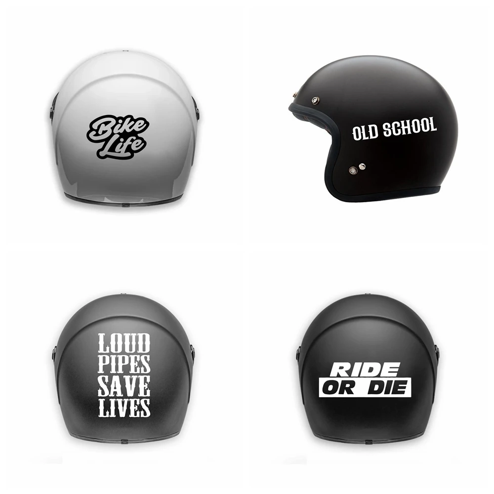 1pc Ride Text Removable Decal For Motor Helmet Decor Motorcycle body ...