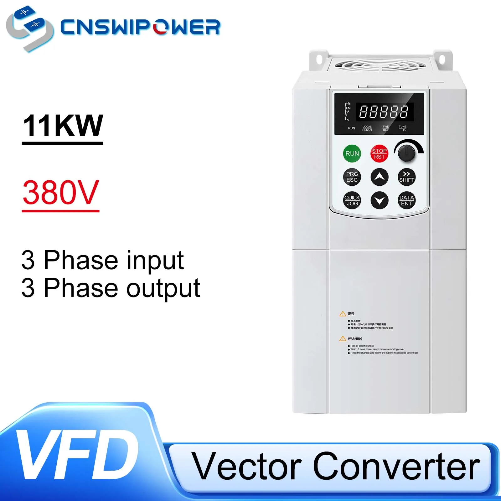 Heavy-Duty-Vector-Converter-Inverter-380v-Three-Phase-Input-11kw-VFD-AC ...