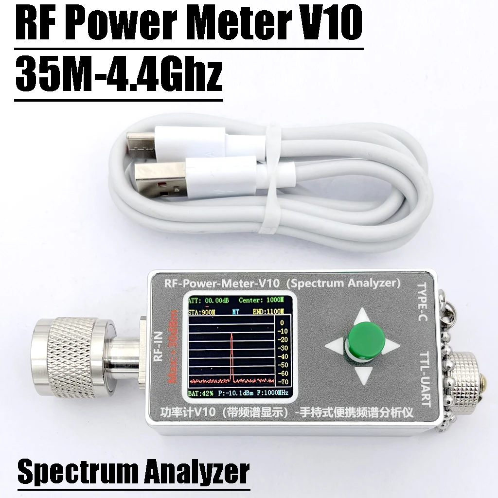 35M-4-4GHz-N-type-RF-Power-Meter-V10-W-Spectrum-Analyzer-Display-TYPE-C ...