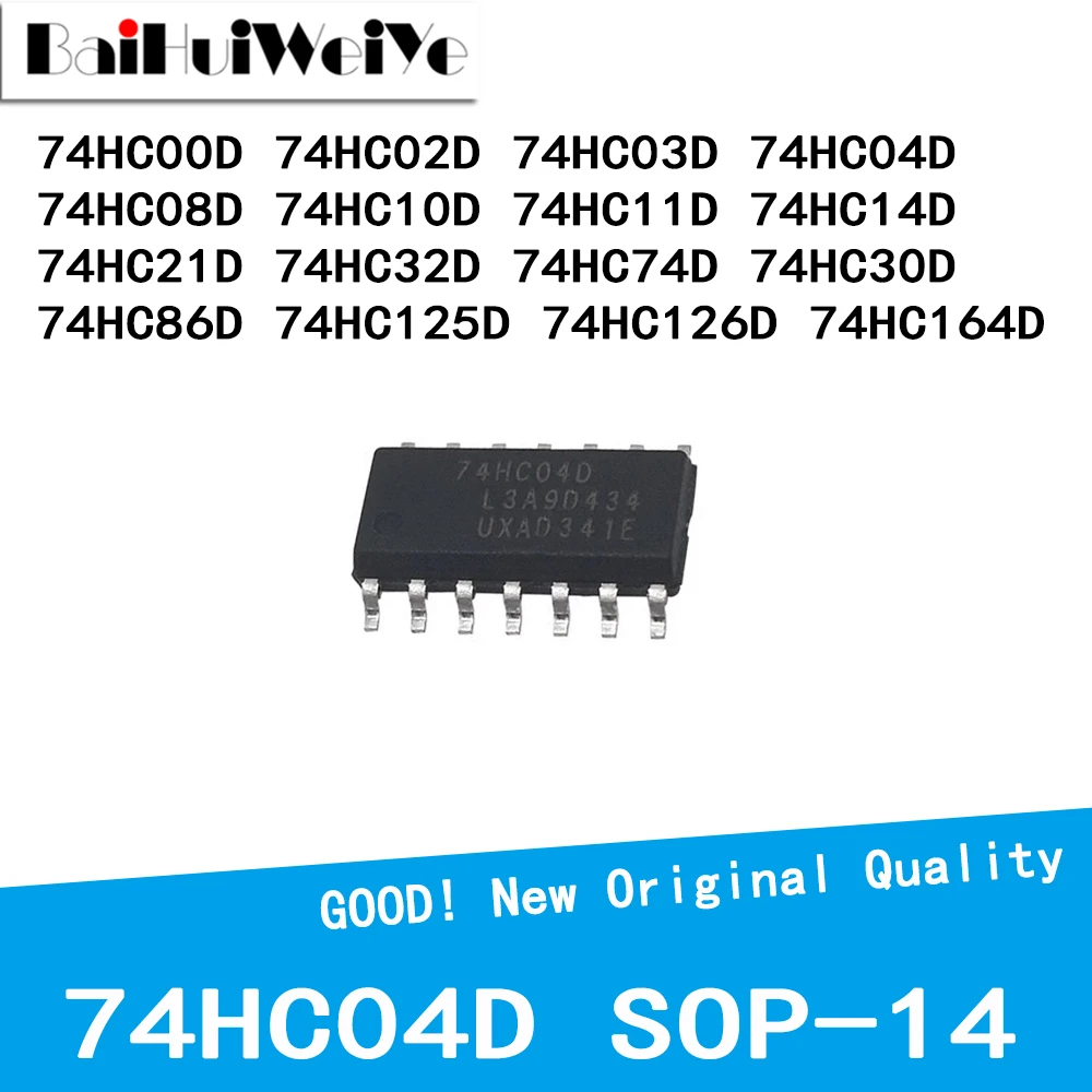 10PCS-74HC00D-74HC02D-74HC03D-74HC04D-74HC08D-74HC10D-74HC11D-74HC14D-74HC21D-74HC32D-74HC74D ...