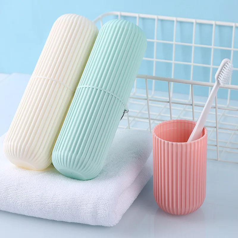 Travel Portable Toothbrush Cup Bathroom Toothpaste Holder Storage Case ...