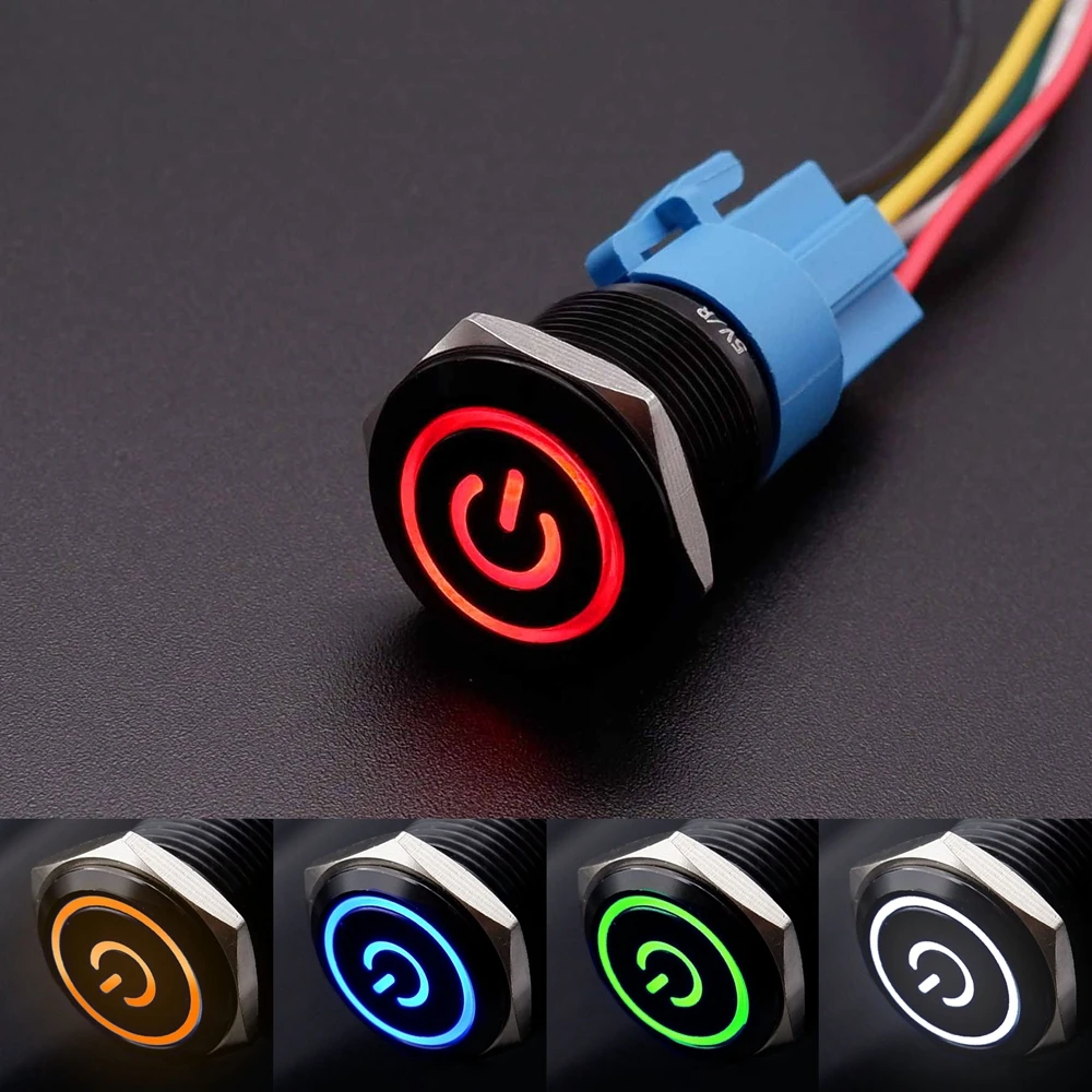 16mm-19mm-22mm-Metal-Push-Button-Switches-With-Fixation-PC-Power-Supply ...