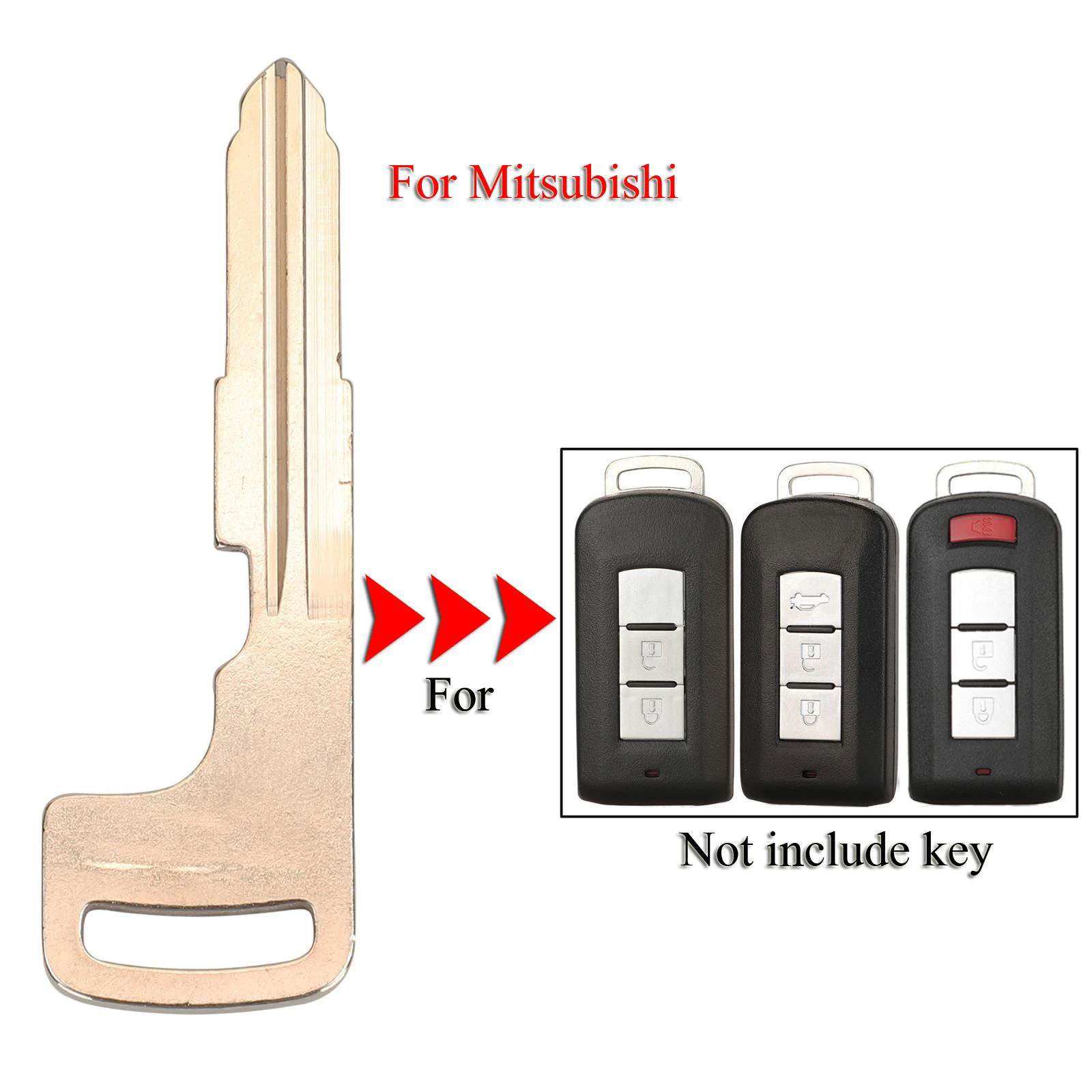 Remote Smart Car Key Blade For Mitsubishi ASX Outlander Sport Pajero ...