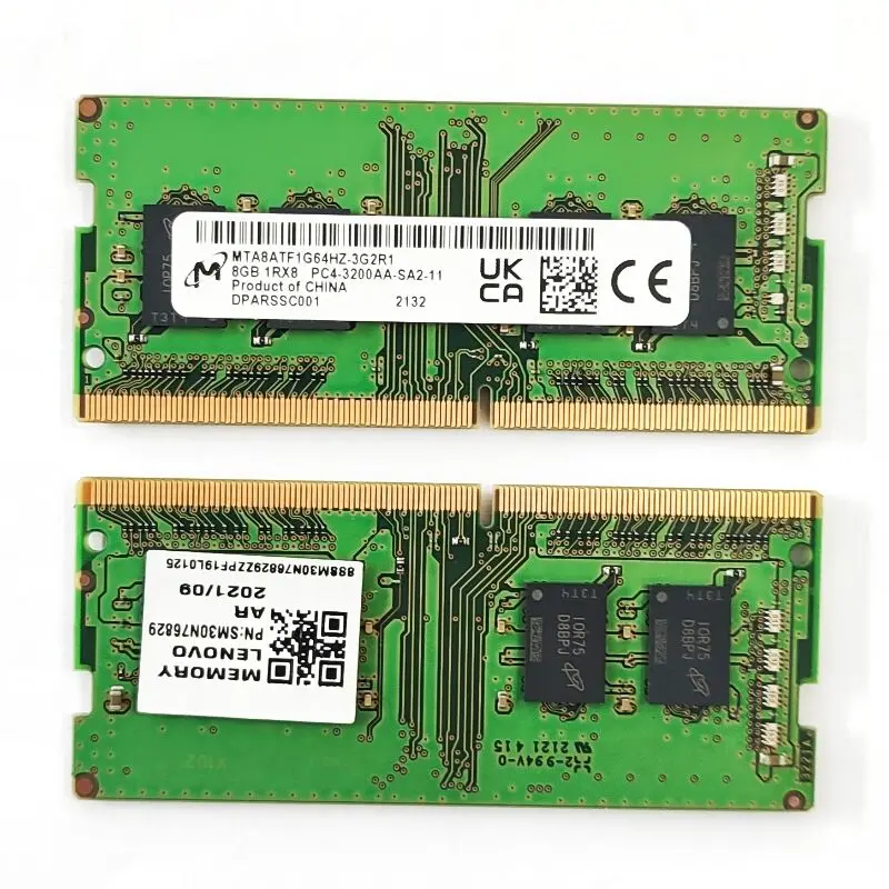 Micron memoria RAM DDR4 para portátil, 8GB, 1RX8, PC4 3200AA SA2 11 ...