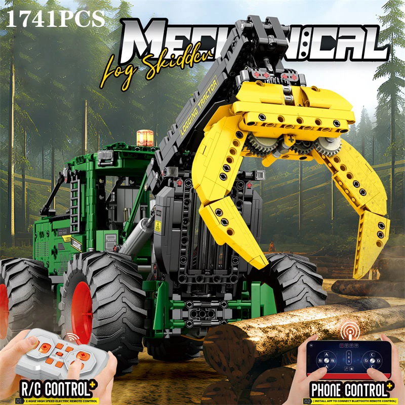 RC-Timber-Tractor-Building-Blocks-Farm-Tractor-Technology-carro-de ...