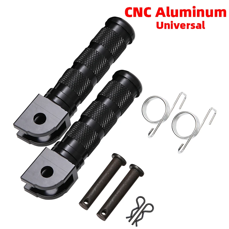 Motorcycle CNC Aluminum 1 Pair Retro Footrests Foot Pegs Pedals ...