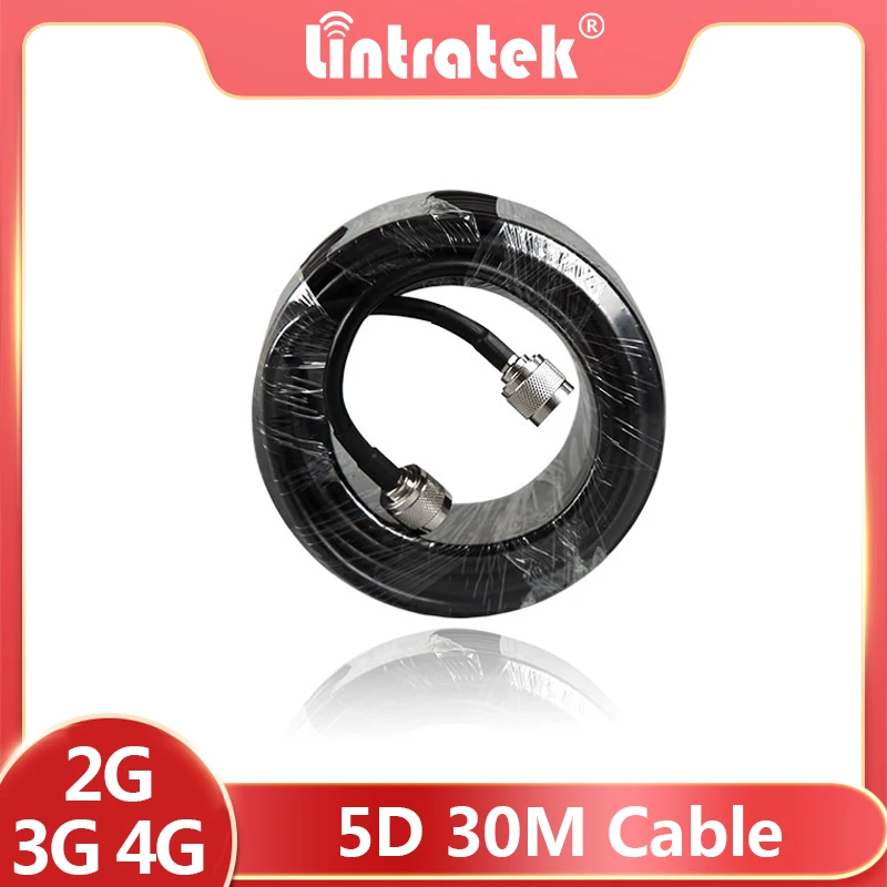 Lintratek-30M-meter-5D-Coaxial-Cable-50ohm-N-Male-to-N-Male-For-2G-3G ...