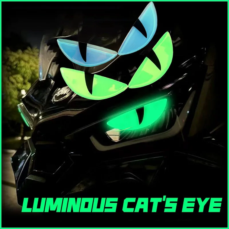Motorcycle Modification Night Light Devil Eye Stickers Three ...